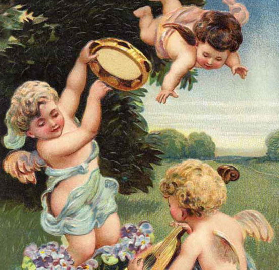 Cherubs Playing Music – Mythic Art Clothing